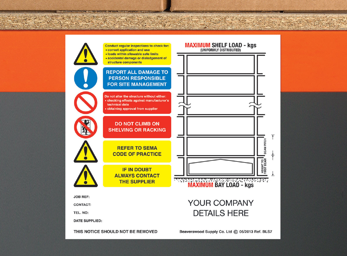Professional Horizontal Load Notices | Beaverswood UK | Heavy-Duty ...