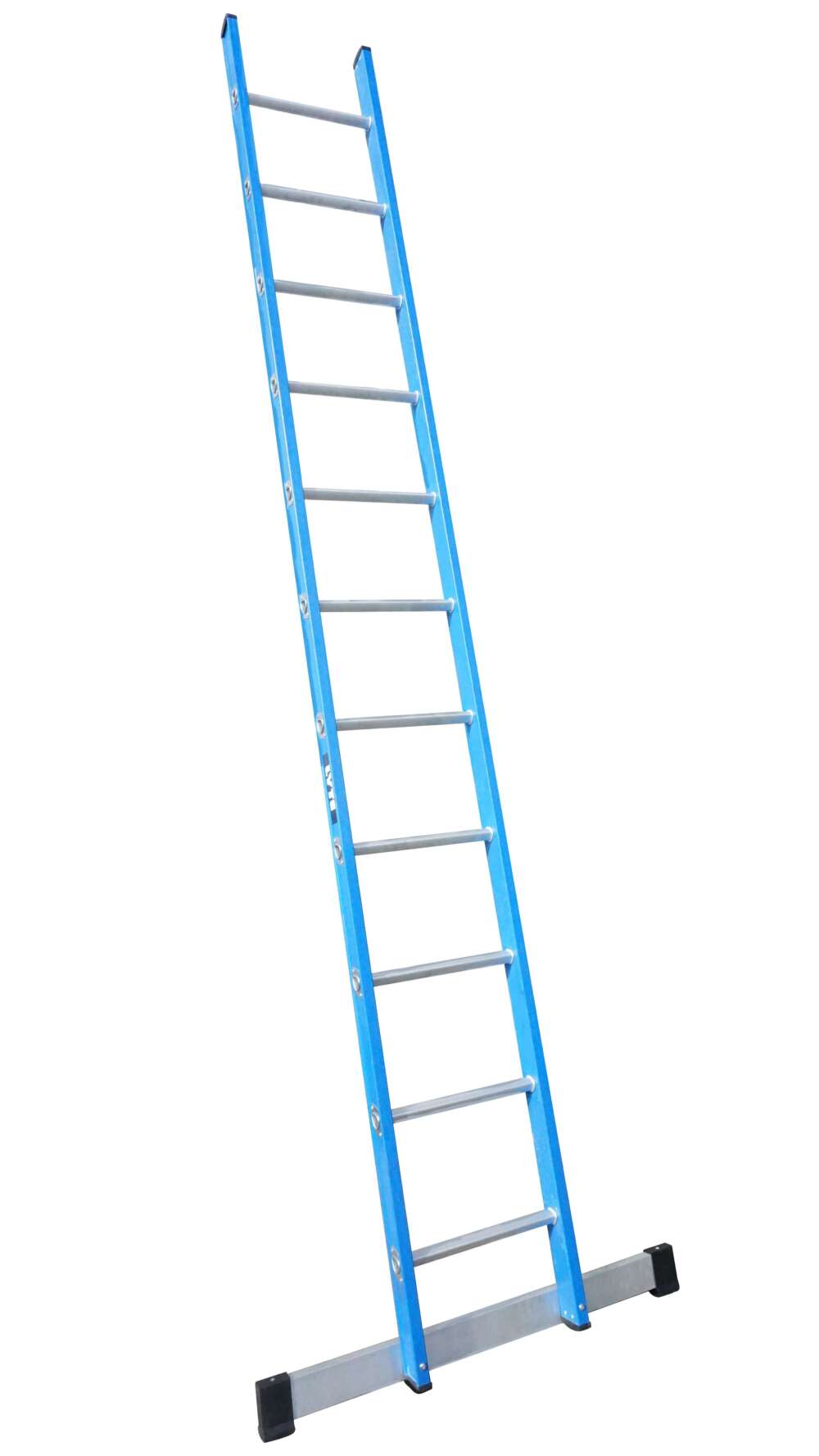 Lyte NELT125 Single-Section Aluminium Ladder with Stabiliser Bar (NELT ...