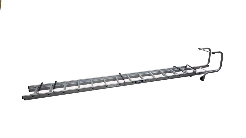 Lyte TRL240 Double Section Roof Ladder for Safe Roofing Projects (TRL2 ...