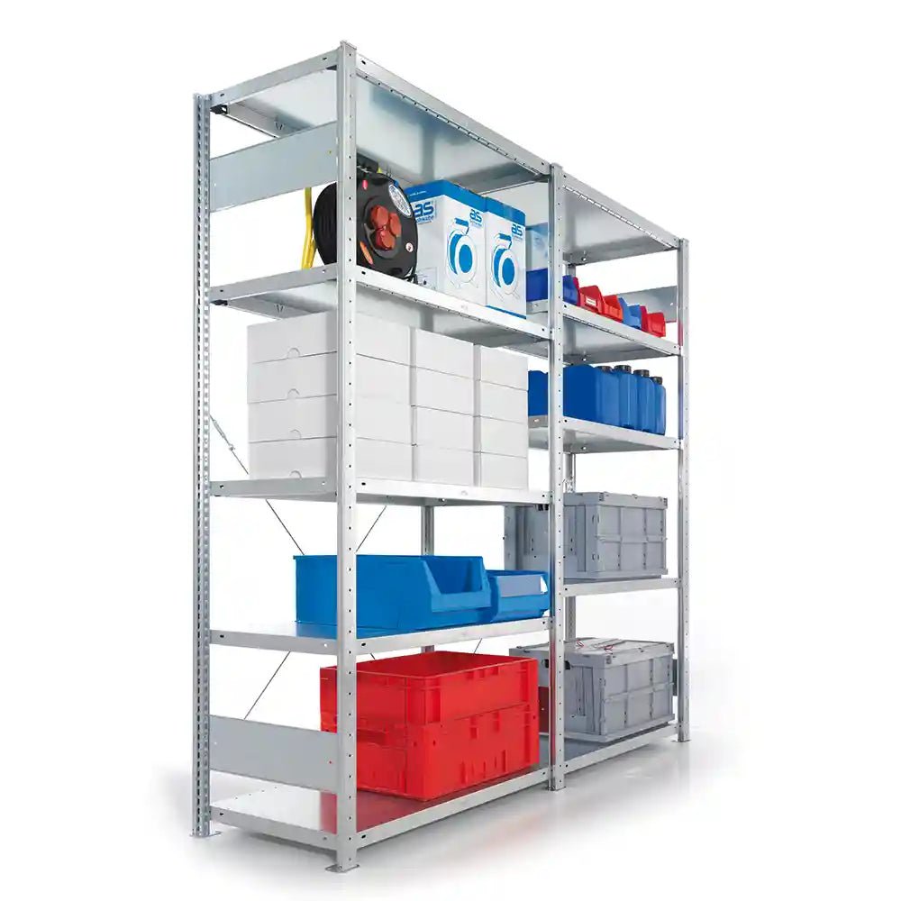 Meta Quick S3 boltless shelves (Double Entry) — RackitDirect